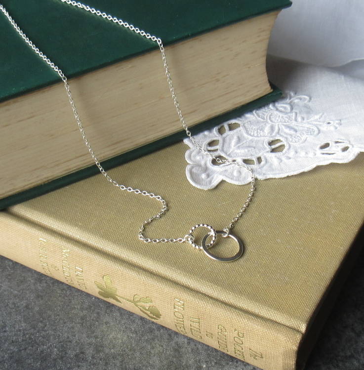 sterling silver eternity circle necklace by marion made ...