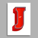 Arsenal Football Print, Personalised Alphabet Letter By Dinkit ...