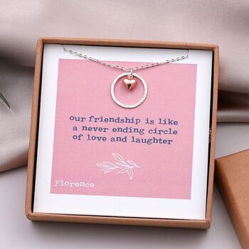 Friendship Is A Circle Necklace By Attic | notonthehighstreet.com