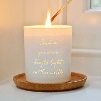 Personalised 'you Are A Bright Light' Candle By Illumer ...