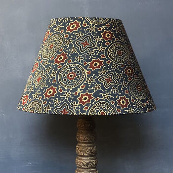 Indian Block Print Tapered Lampshade By Swee Mei | notonthehighstreet.com