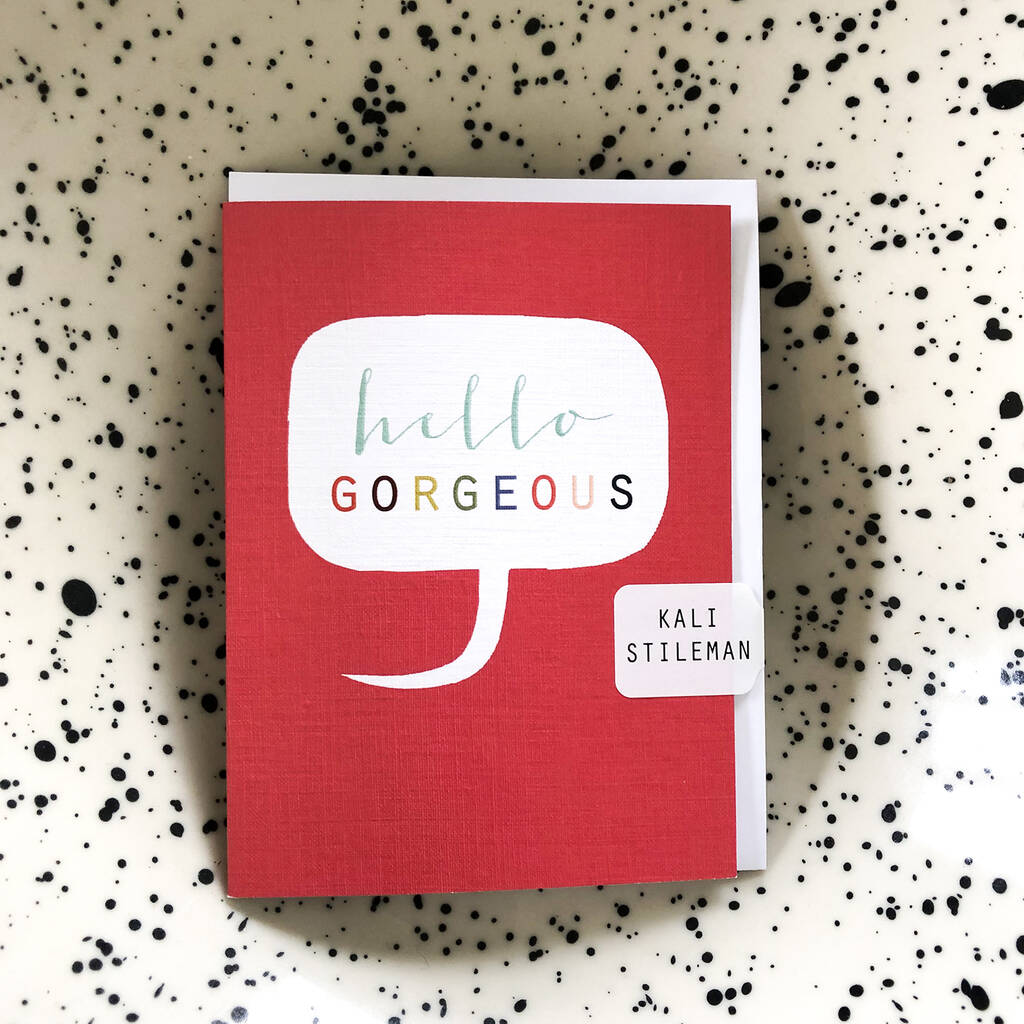 Mini Hello Bubble Card By Kali Stileman Publishing | notonthehighstreet.com