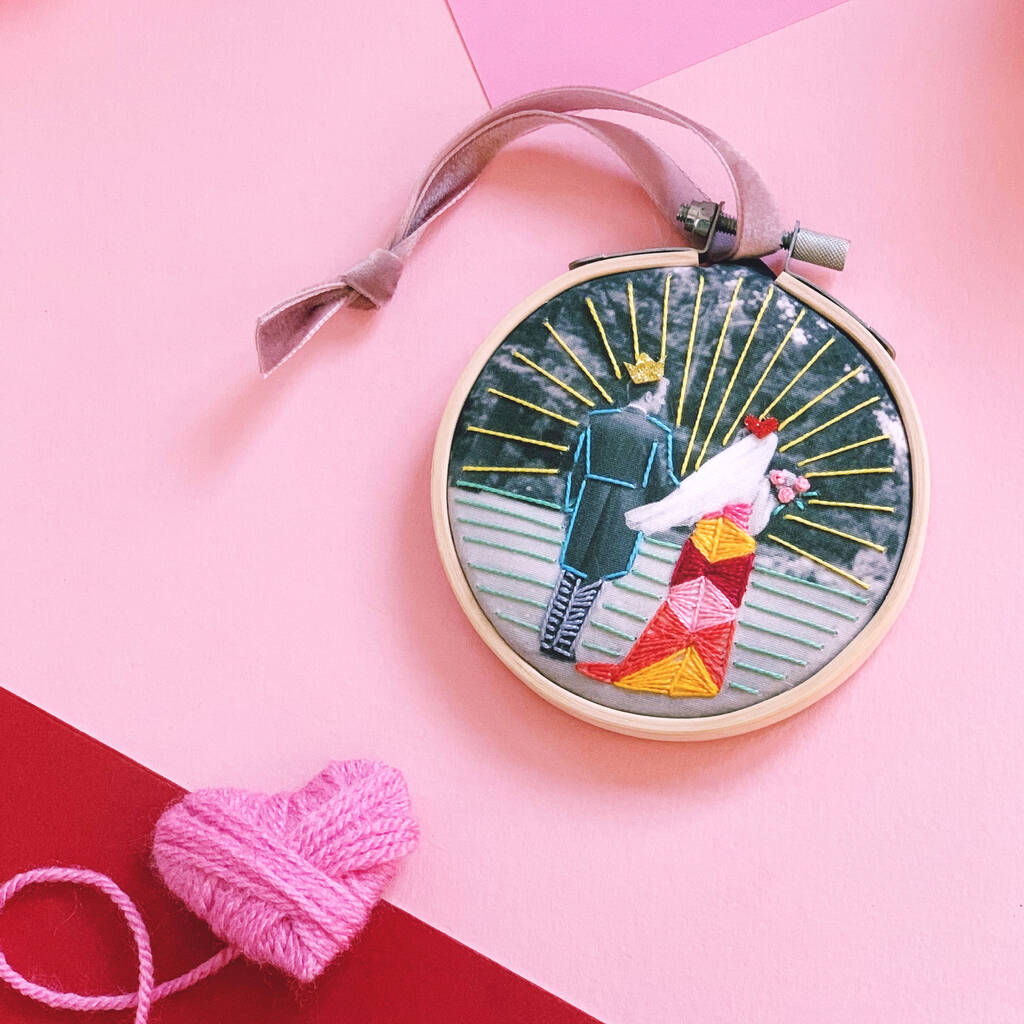 Personalised Picture Embroidered Decoration By Miss Shelly Designs ...