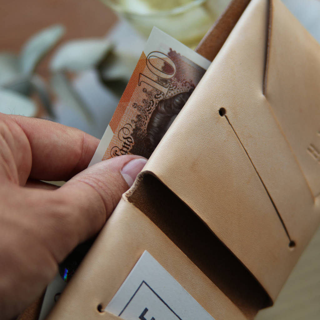 personalised stitchless leather wallet by hyde wares ...