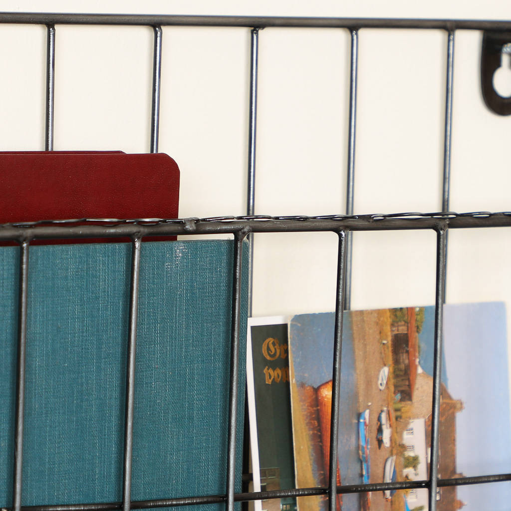 contemporary metal wall mounted magazine rack by dibor ...