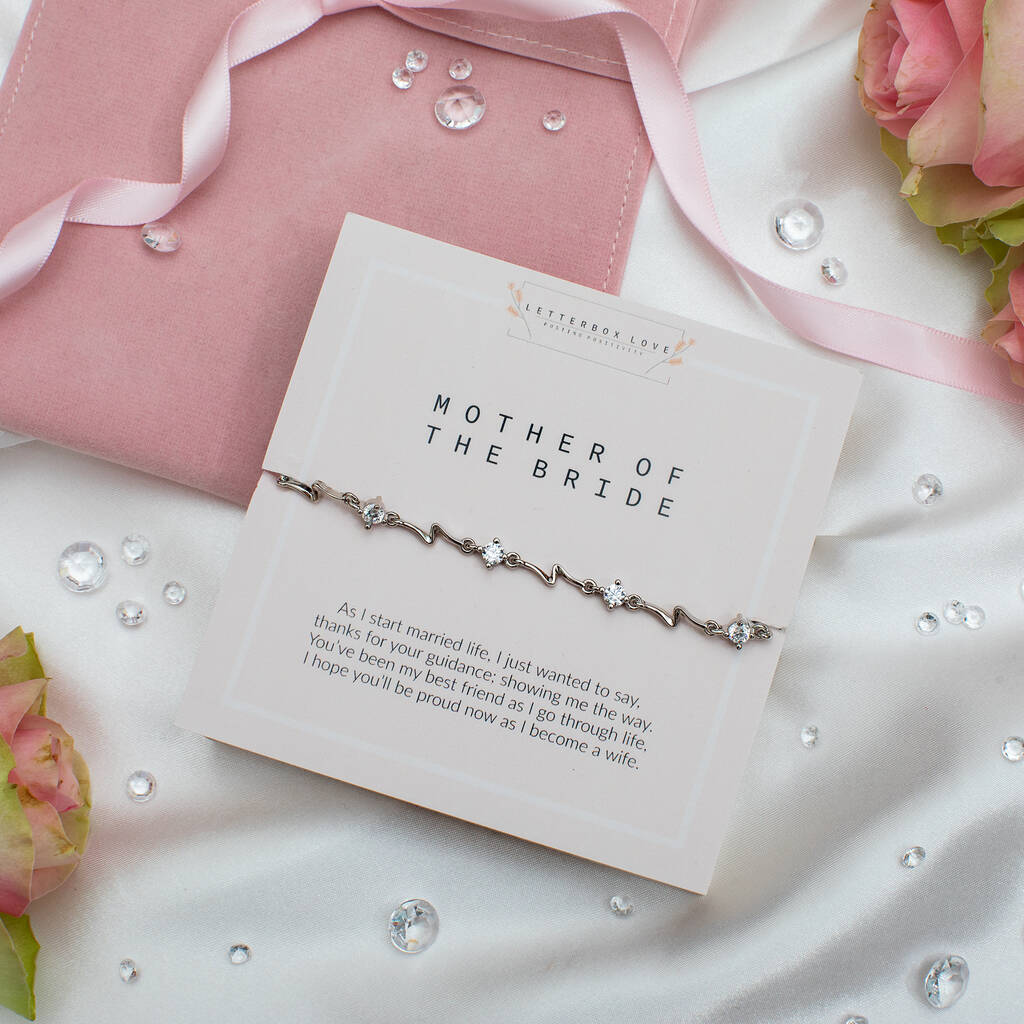 Mother Of The Bride Bracelet Gift By Letterbox Love ...