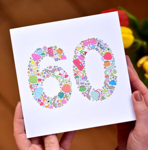 Girlie Things 60th Birthday Card By mrs L cards | notonthehighstreet.com