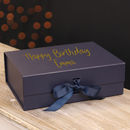 personalised luxury red gift boxes with ribbon by dibor ...