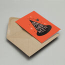 Happy Halloween Witch's Hat Card By Rock Paper Scissors ...