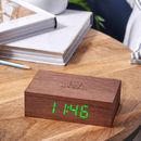 Flip Click Clock Walnut By Gingko | notonthehighstreet.com
