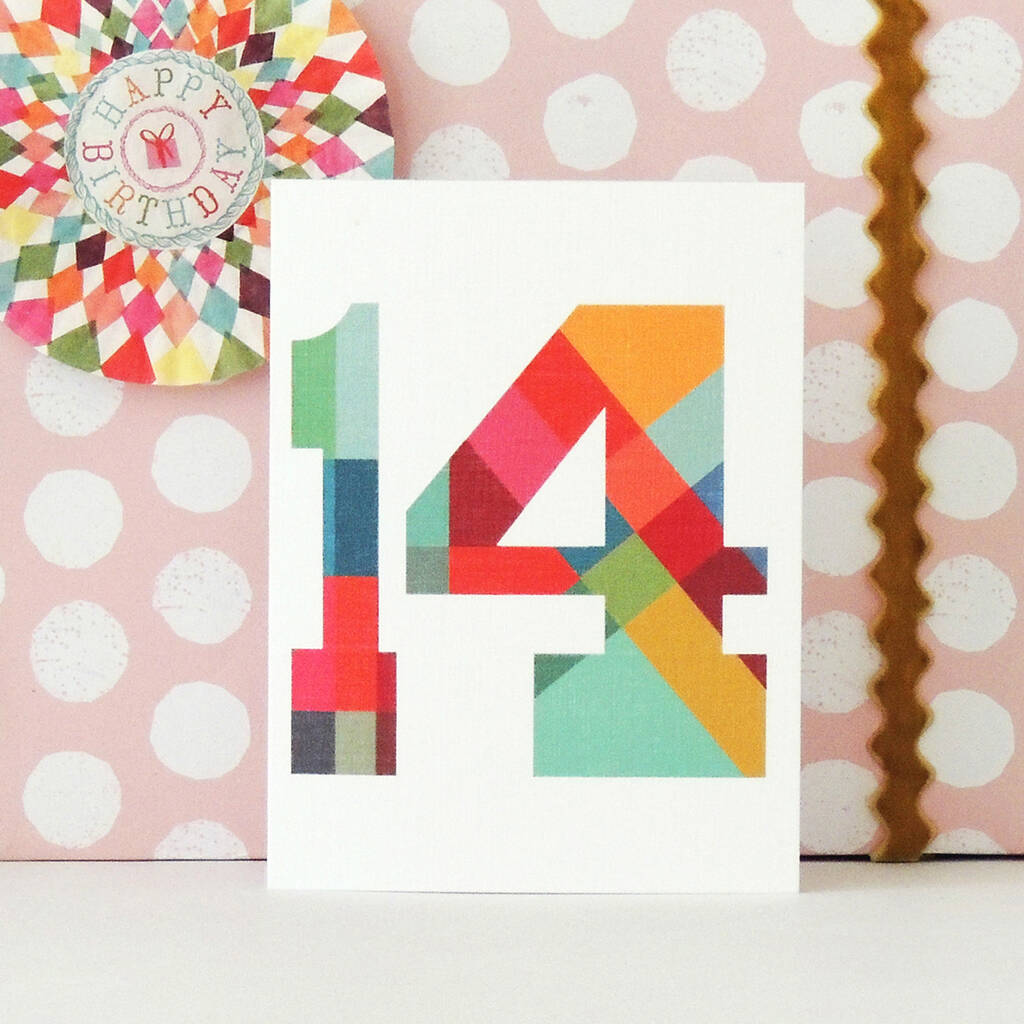 Mini Number Fourteen Card By Kali Stileman Publishing ...
