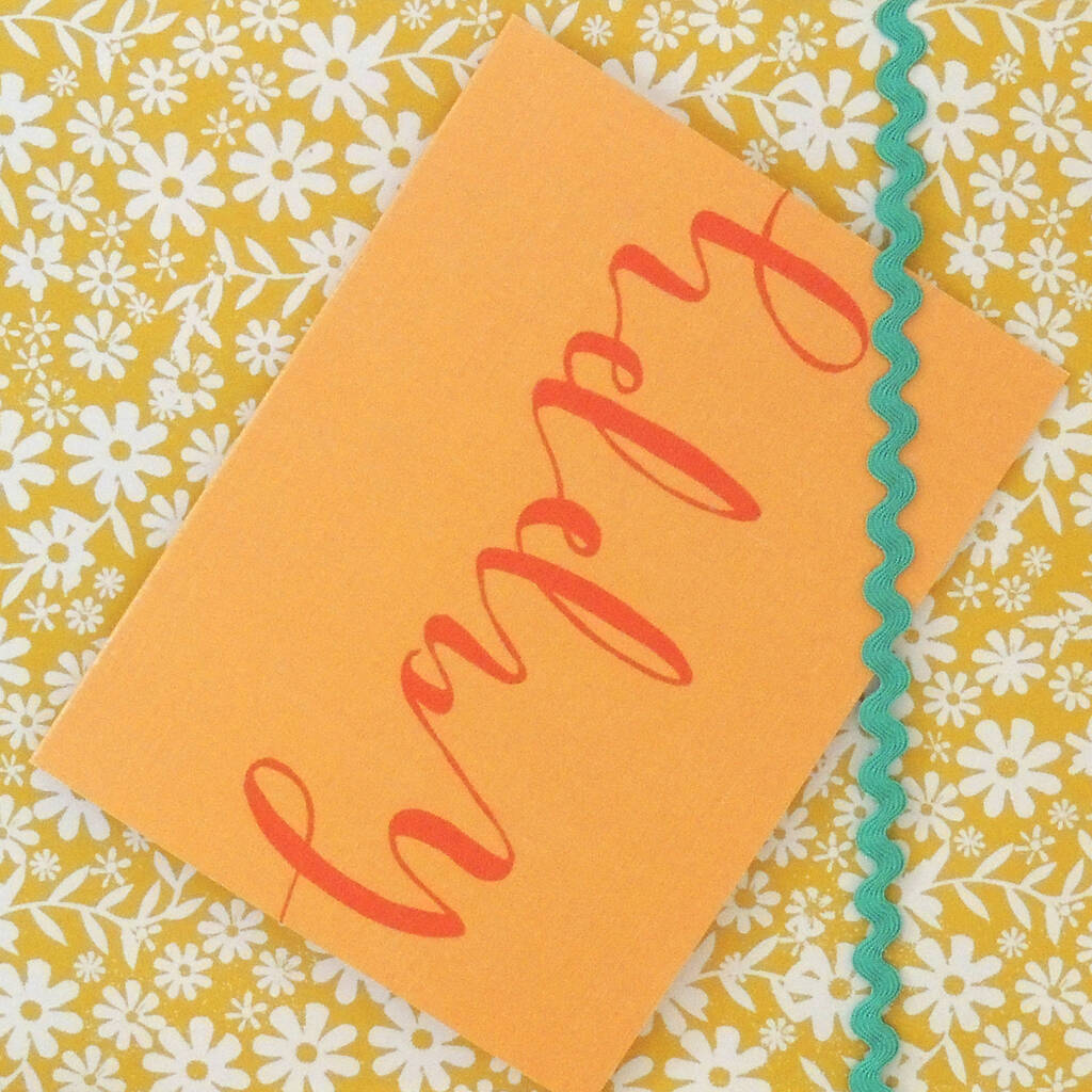 mini happy card by kali stileman publishing | notonthehighstreet.com