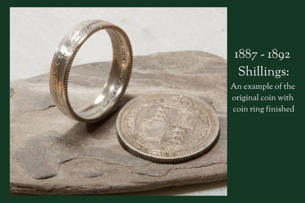 British Shilling Sterling Silver Coin Ring By Mintique of Cambridge ...