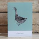 goose thank you card by bird | notonthehighstreet.com