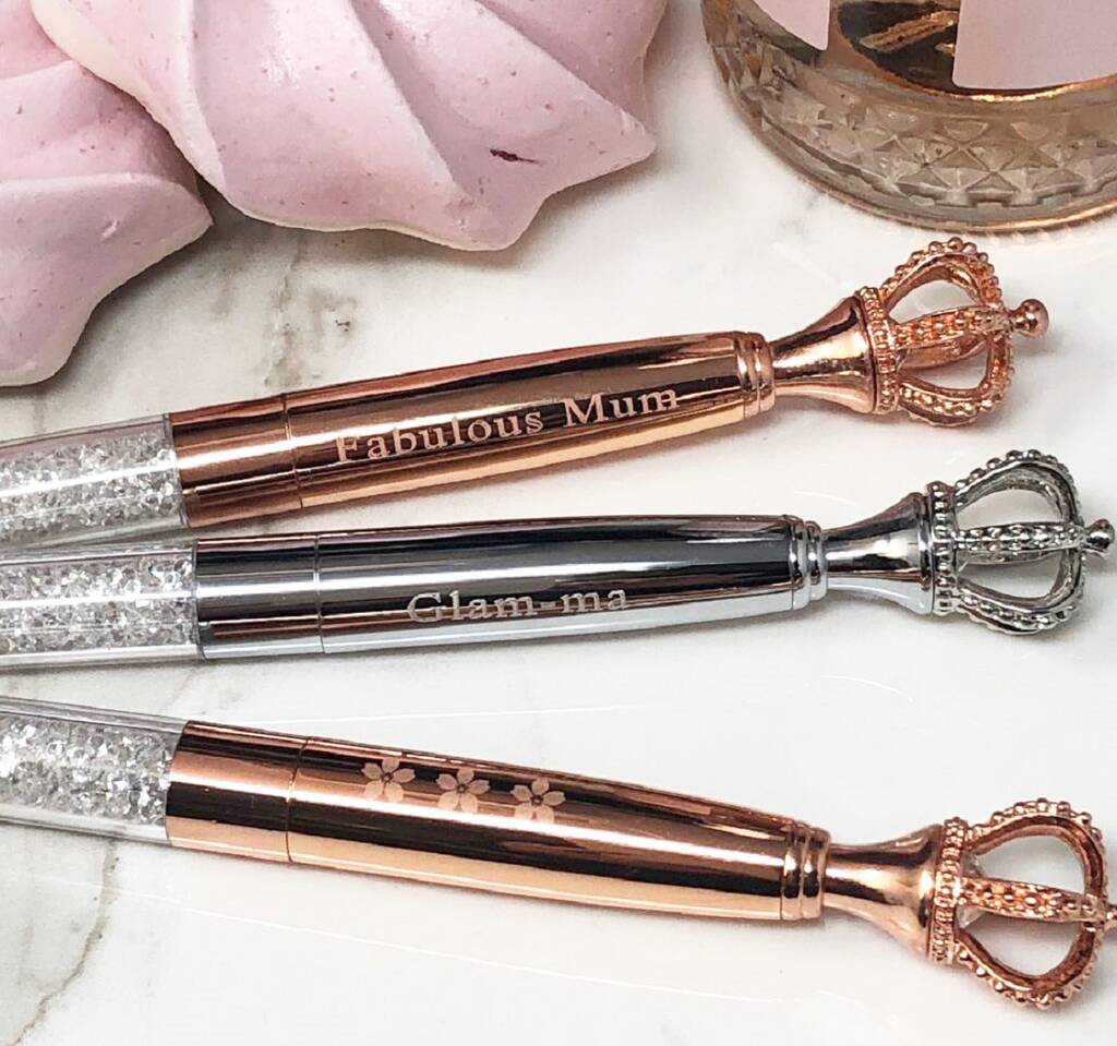 personalised crown pen by lovethelinks | notonthehighstreet.com