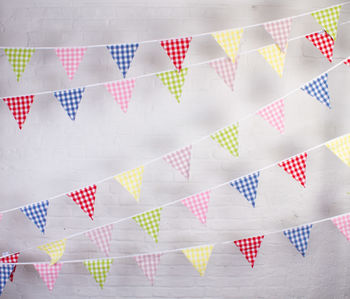 Gingham Bunting By The Cotton Bunting Company | notonthehighstreet.com