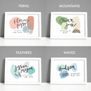 Hand Lettered Baby Name And Details Print By Oops A Doodle ...