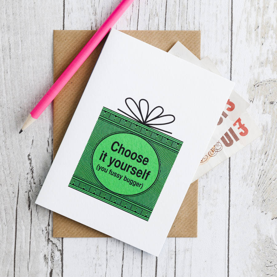 fun christmas gift cards by love poppet | notonthehighstreet.com