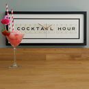 Cocktail Hour Frame Clock By Vintage Playing Cards | notonthehighstreet.com
