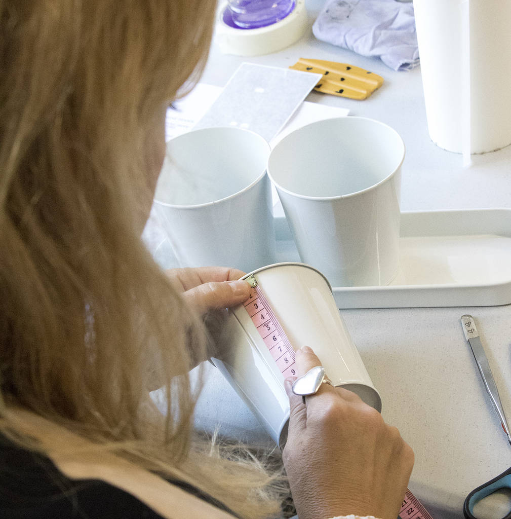 personalised heart tray and pots by jonny's sister | notonthehighstreet.com