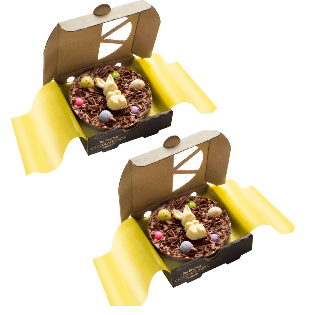 Easter Mini Chocolate Pizza Duo By The Gourmet Chocolate Pizza Co ...