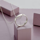 Personalised Thread Through Circle Necklace By Posh Totty Designs ...