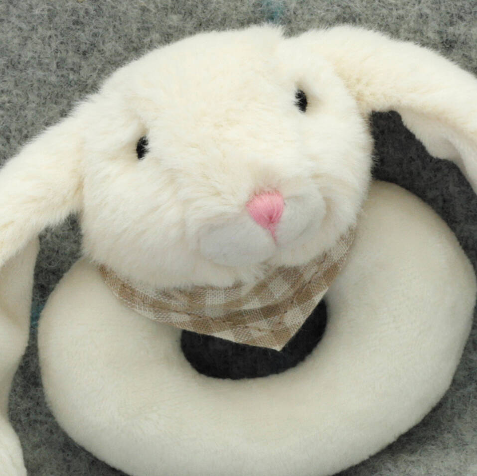 Cream Bunny Toy Rattle Presented In Gift Packaging By Jomanda #Softer ...