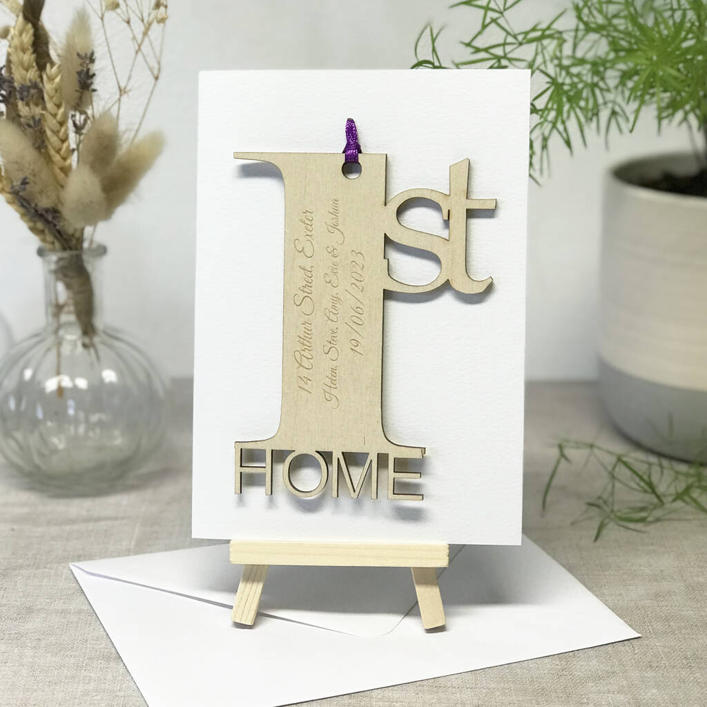 Personalised First Home Card By Hickory Dickory Designs ...