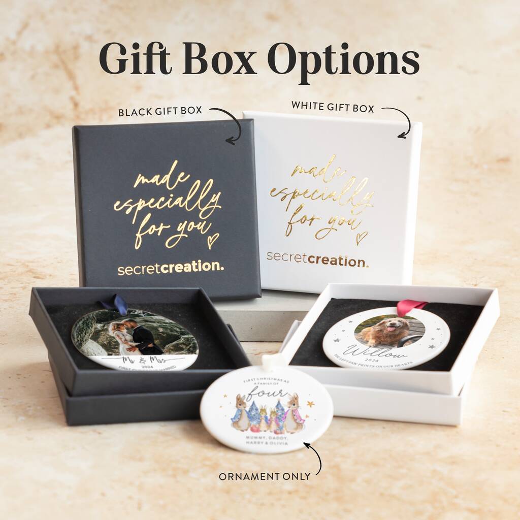 Personalised First Christmas Engaged Ceramic Gift By Secret Creation