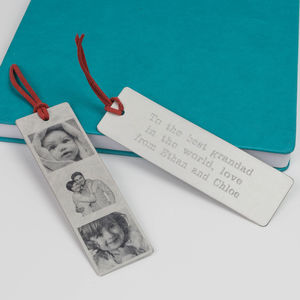 Personalised Family Photos Bookmark By Carole Allen Silver Jewellery