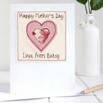 personalised mother's day heart card by milly and pip ...