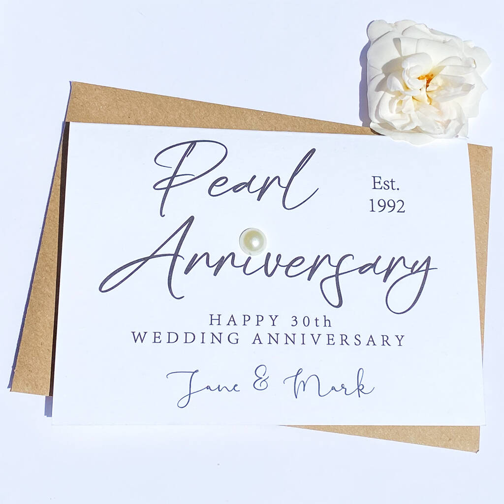 Personalised 30th Anniversary Card By Andrea Fays Notonthehighstreet Personalised 30th Anniversary Card By Andrea Fays Notonthehighstreet