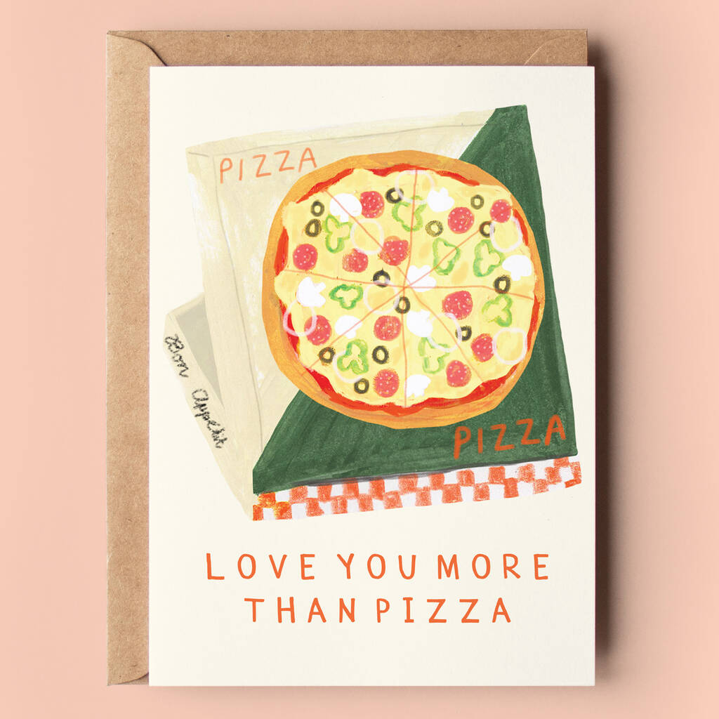 Pizza Love Card By Darcie Olley
