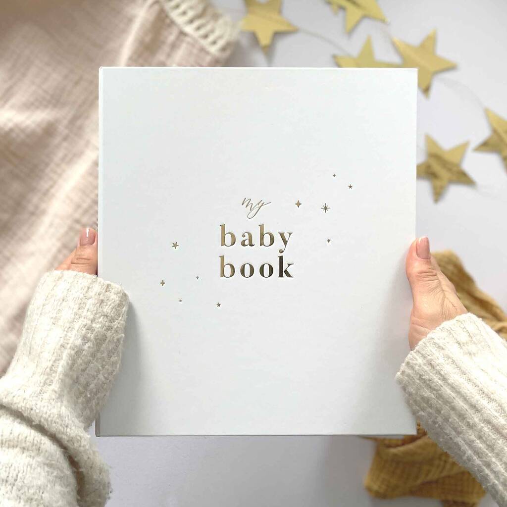 My Baby Book Baby Memory Book White By Blush and Gold ...