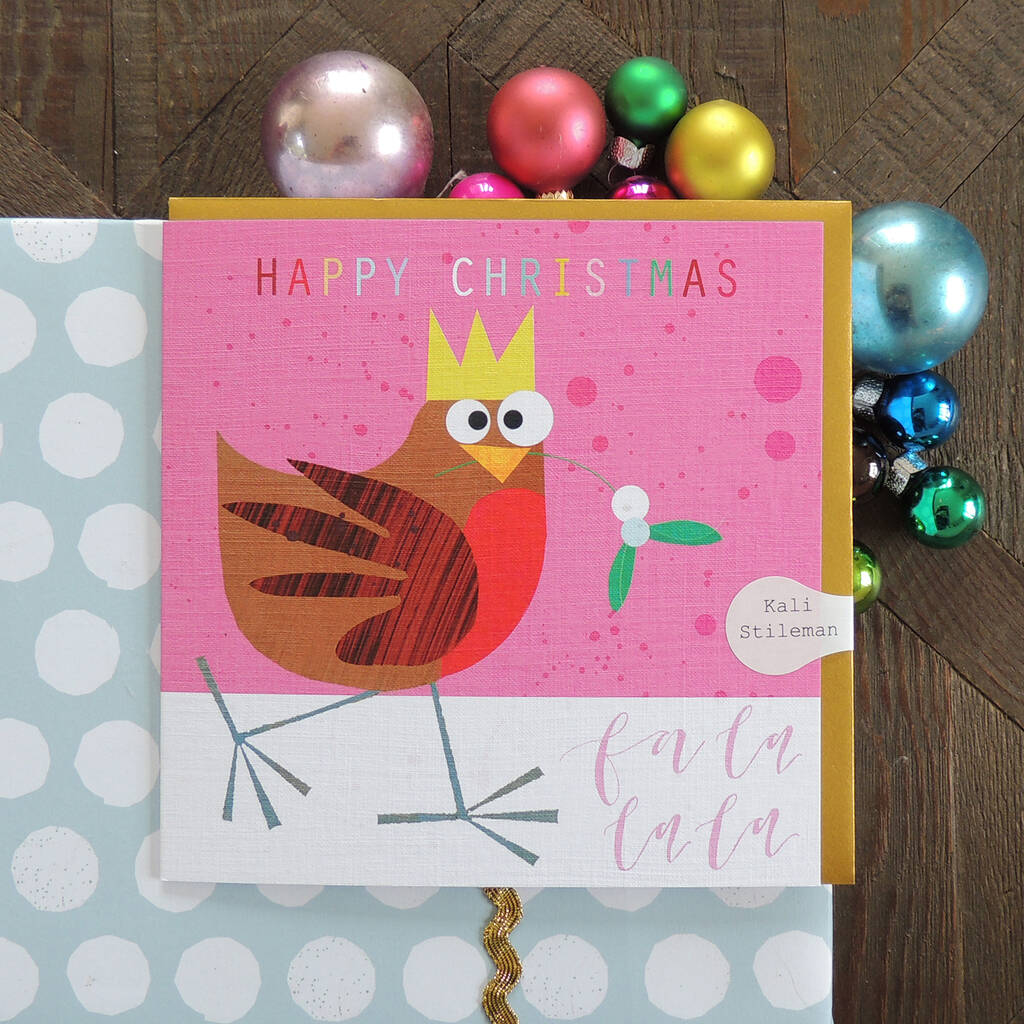Christmas Robin Card By Kali Stileman Publishing | notonthehighstreet.com