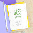 personalised g.c.s.e genius card 2019 by pink and turquoise ...