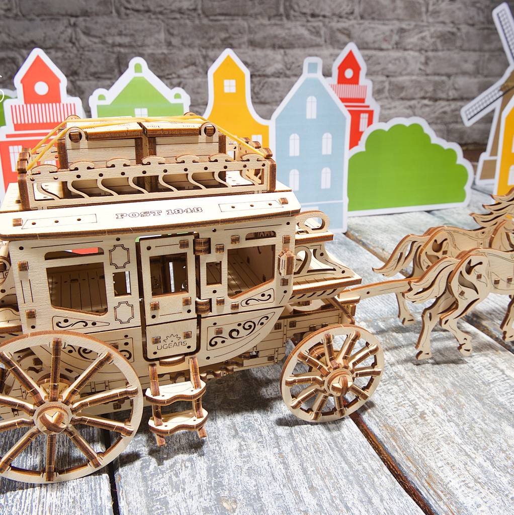 stagecoach build your own working model by u gears by friendly gifts ...