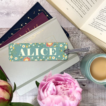 Personalised Floral Name Bookmark By The Little Picture Company ...