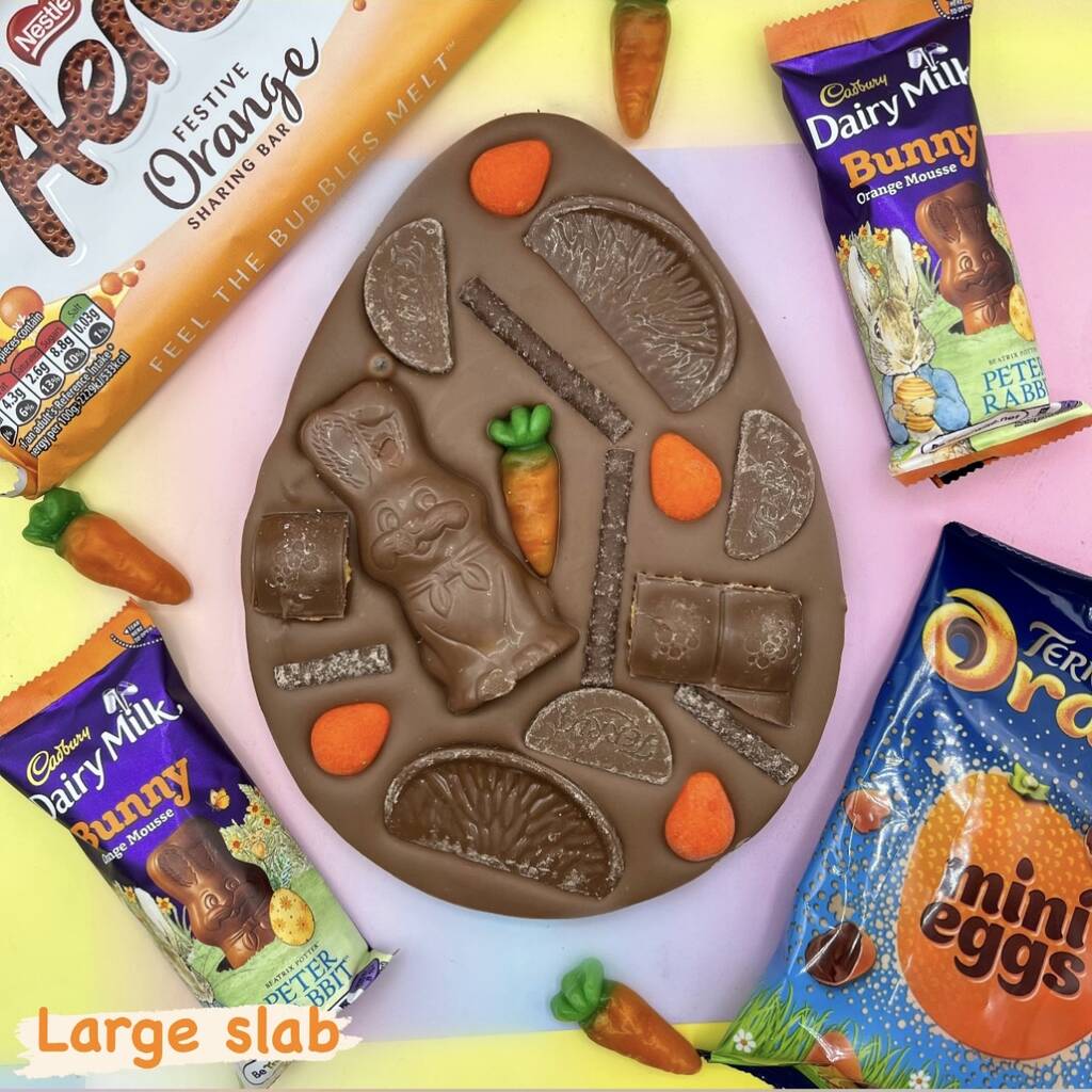 Easter Egg Chocolate Slab By Choc Til You Drop | notonthehighstreet.com