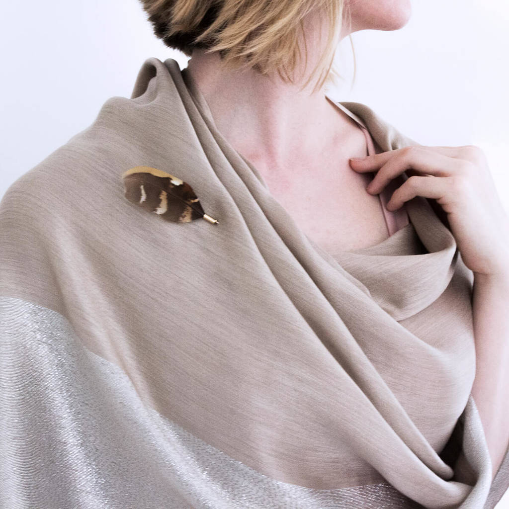 Personalised Shimmering Silk Wedding Scarf By Studio Hop ...