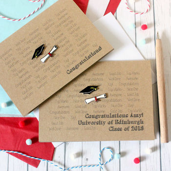 Personalised Graduation Congratulations Card, Exam Card By Little ...