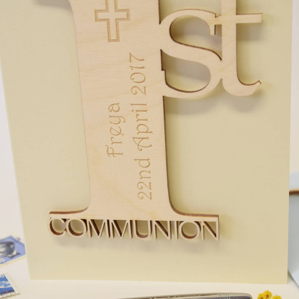 personalised first holy communion card by hickory dickory designs ...