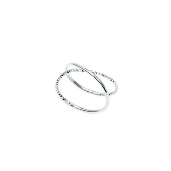 Sterling Silver Infinity Crossover Ring By Marion Made Jewellery ...