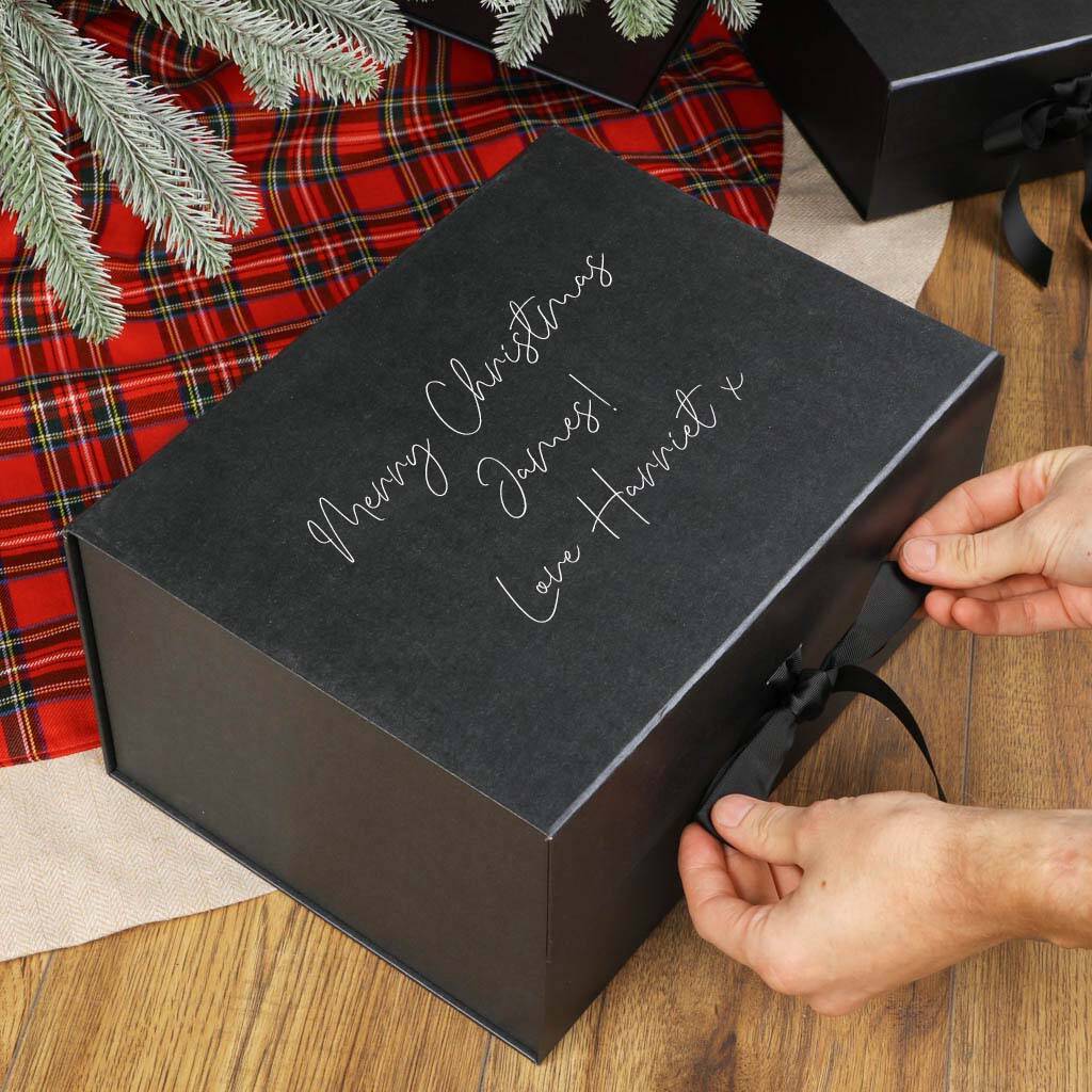 Extra Large Personalised Christmas Gift Box By Dibor ...