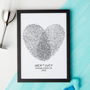 Personalised Couples Thumb Print Wedding Gift By Coconutgrass ...