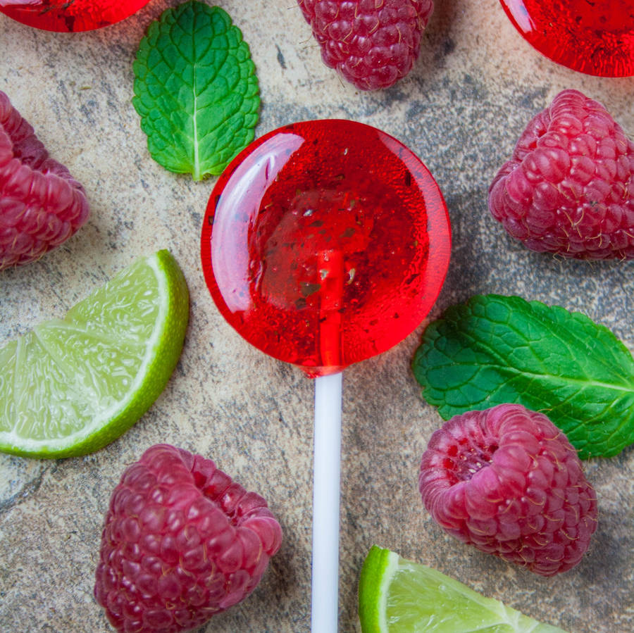 five alcoholic raspberry mojito lollipops by holly's lollies ...