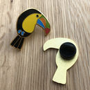 Toucan Enamel Pin By Chameleon And Co | notonthehighstreet.com