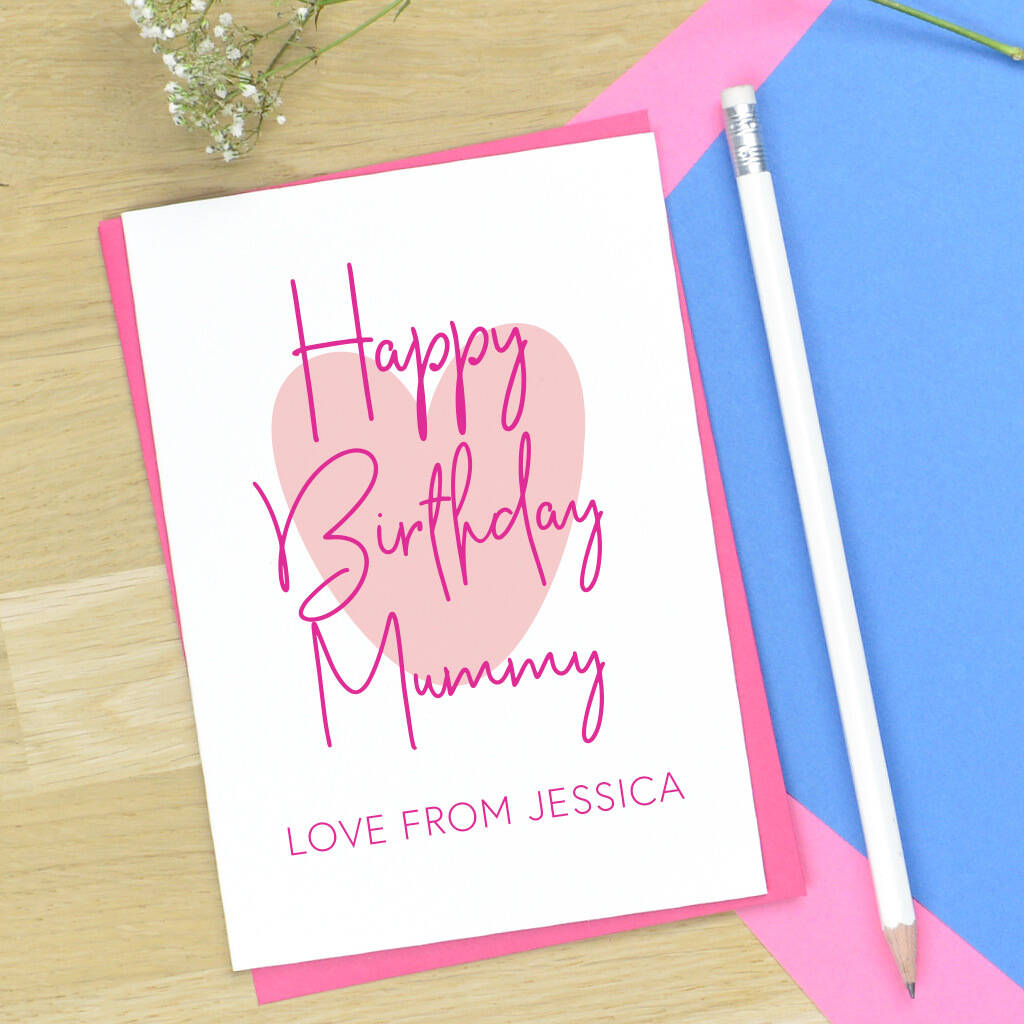 mummy birthday card by pink and turquoise | notonthehighstreet.com