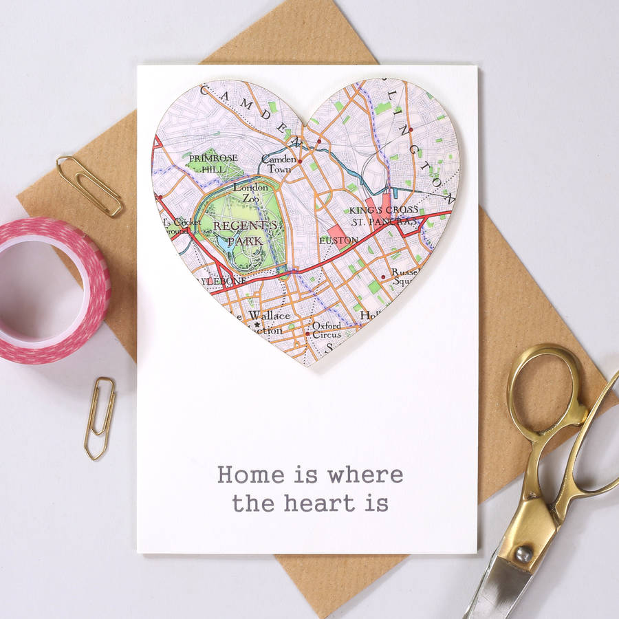 map location heart new home card by bombus | notonthehighstreet.com