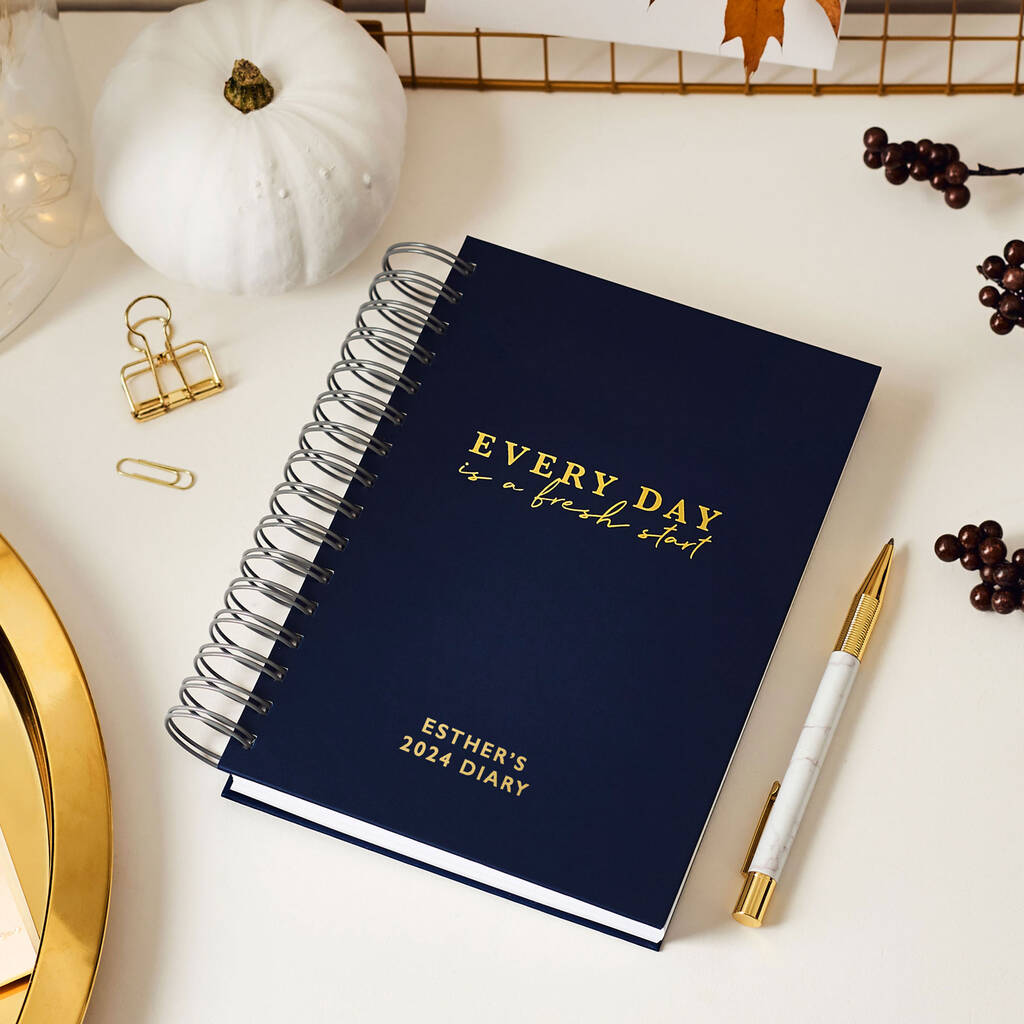 Personalised Fresh Start 2024 Daily Diary By Martha Brook ...